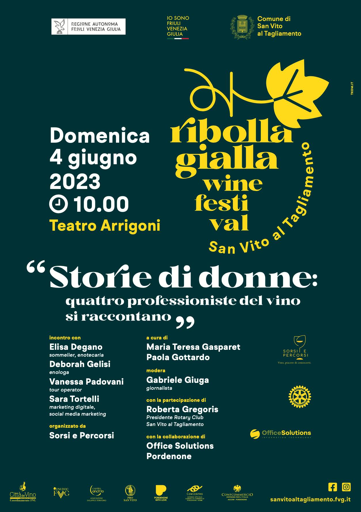 "Professioniste del vino in dialogo: ribolla gialla wine festival 2023"
